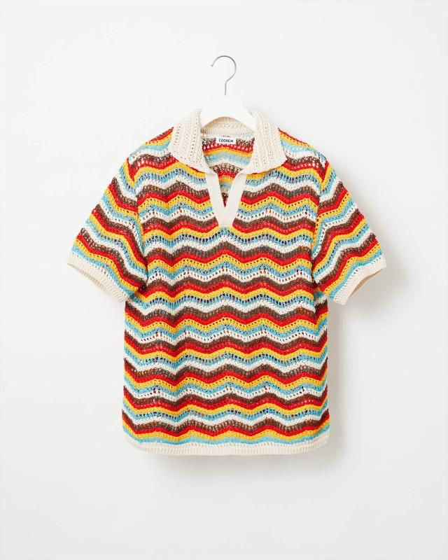 COLOR MIX COTTON CASHMERE SWEATER - Yonetomi STORE ONLINE COLOR MIX COTTON CASHMERE SWEATER - Yonetomi STORE ONLINE