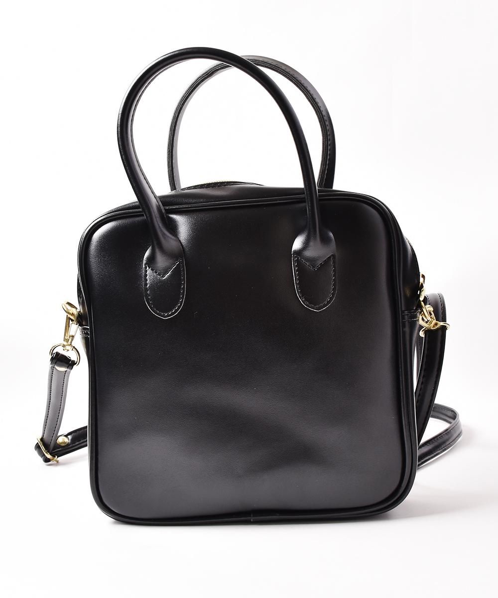 【2色展開】2way ミニPUバッグ ブラック - 古着屋グレープフルーツ ムーン(Grapefruitmoon)Onlineshop