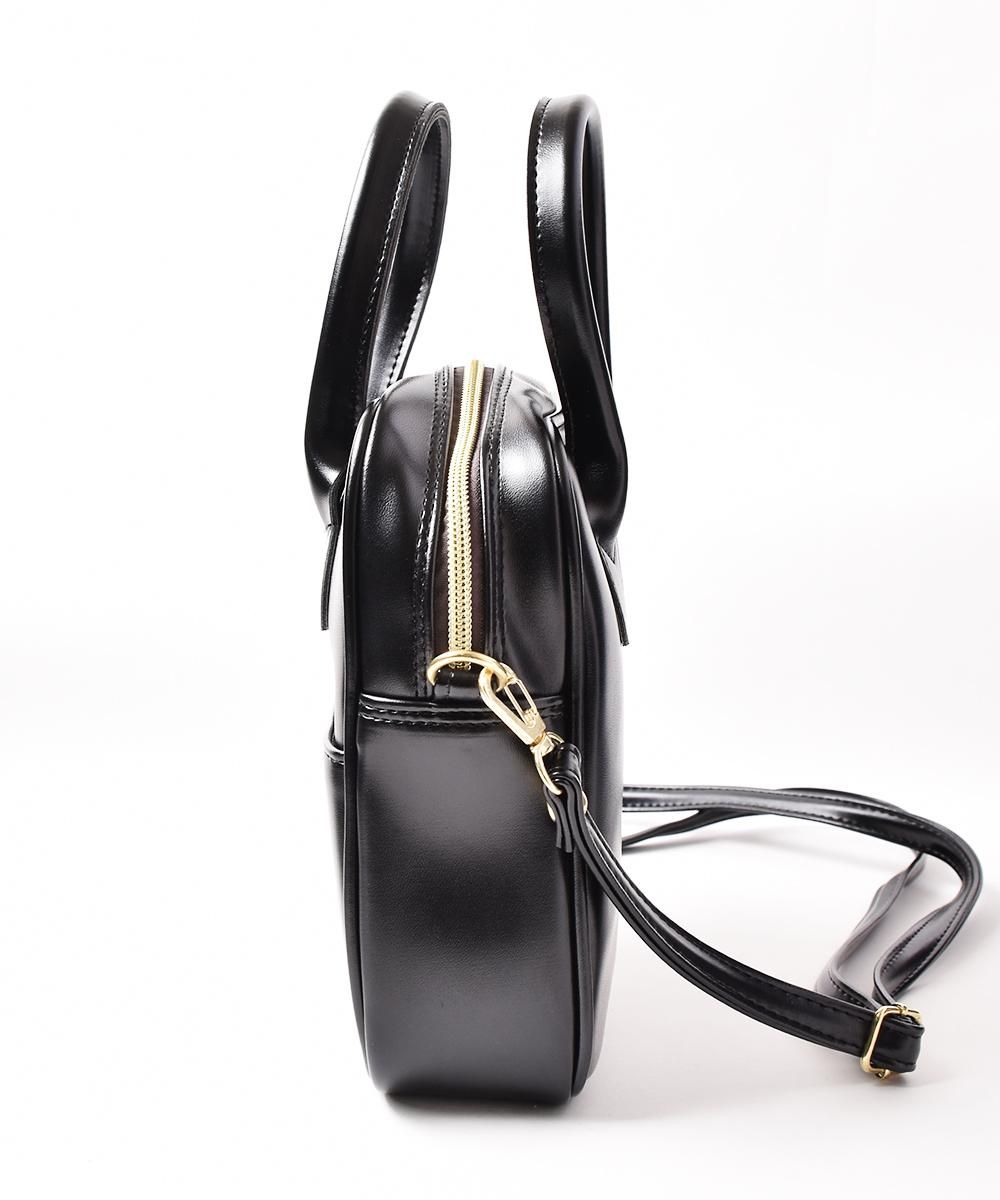 【2色展開】2way ミニPUバッグ ブラック - 古着屋グレープフルーツ ムーン(Grapefruitmoon)Onlineshop