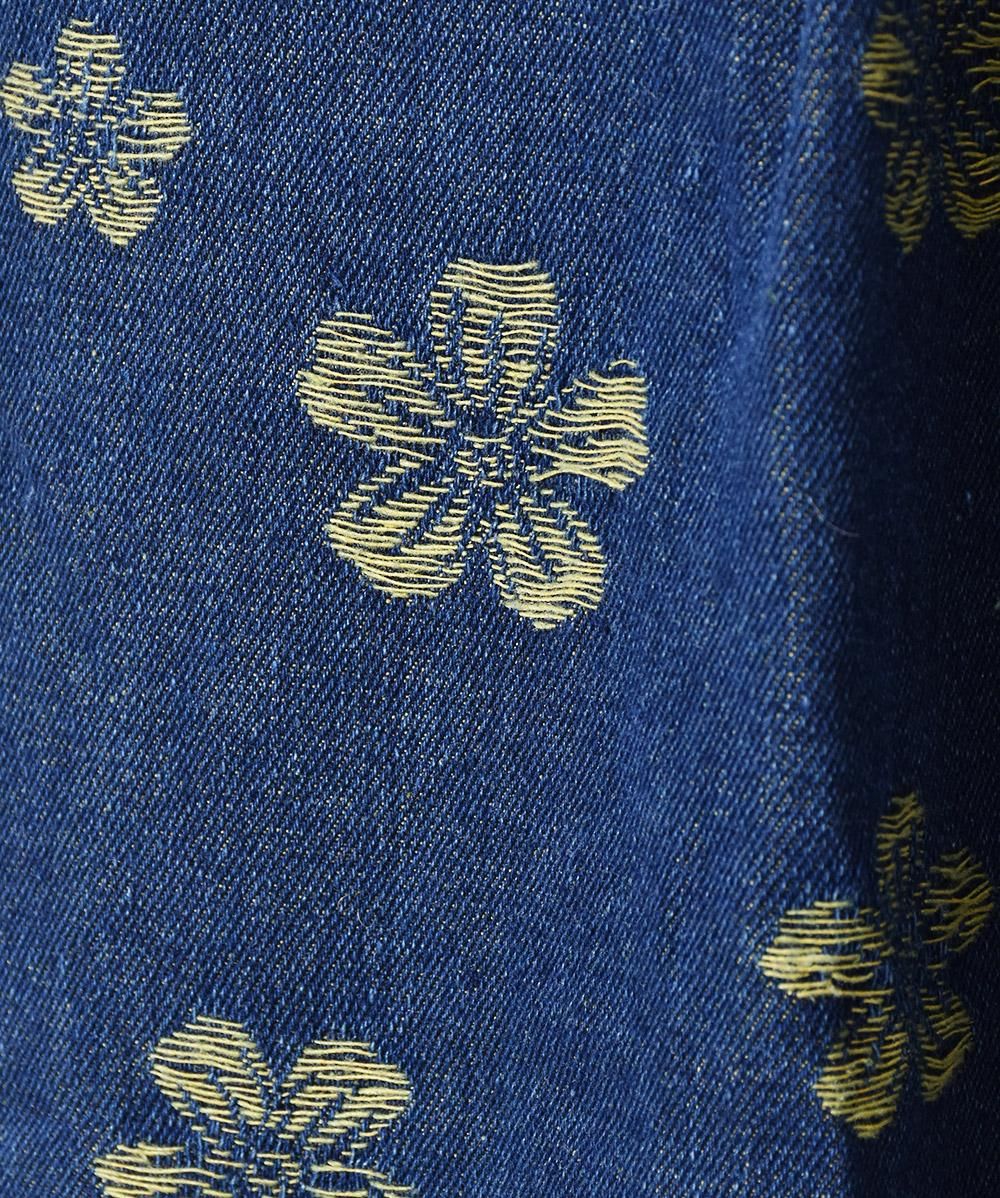 Elcamino」フラワー刺繍 ロング丈 デニムスカート - 古着屋 Elcamino」フラワー刺繍 ロング丈 デニムスカート - 古着屋