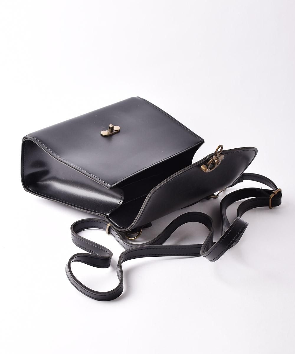 【2色展開】PU 2way ミニショルダーバッグ ブラック - 古着屋グレープフルーツ ムーン(Grapefruitmoon)Onlineshop