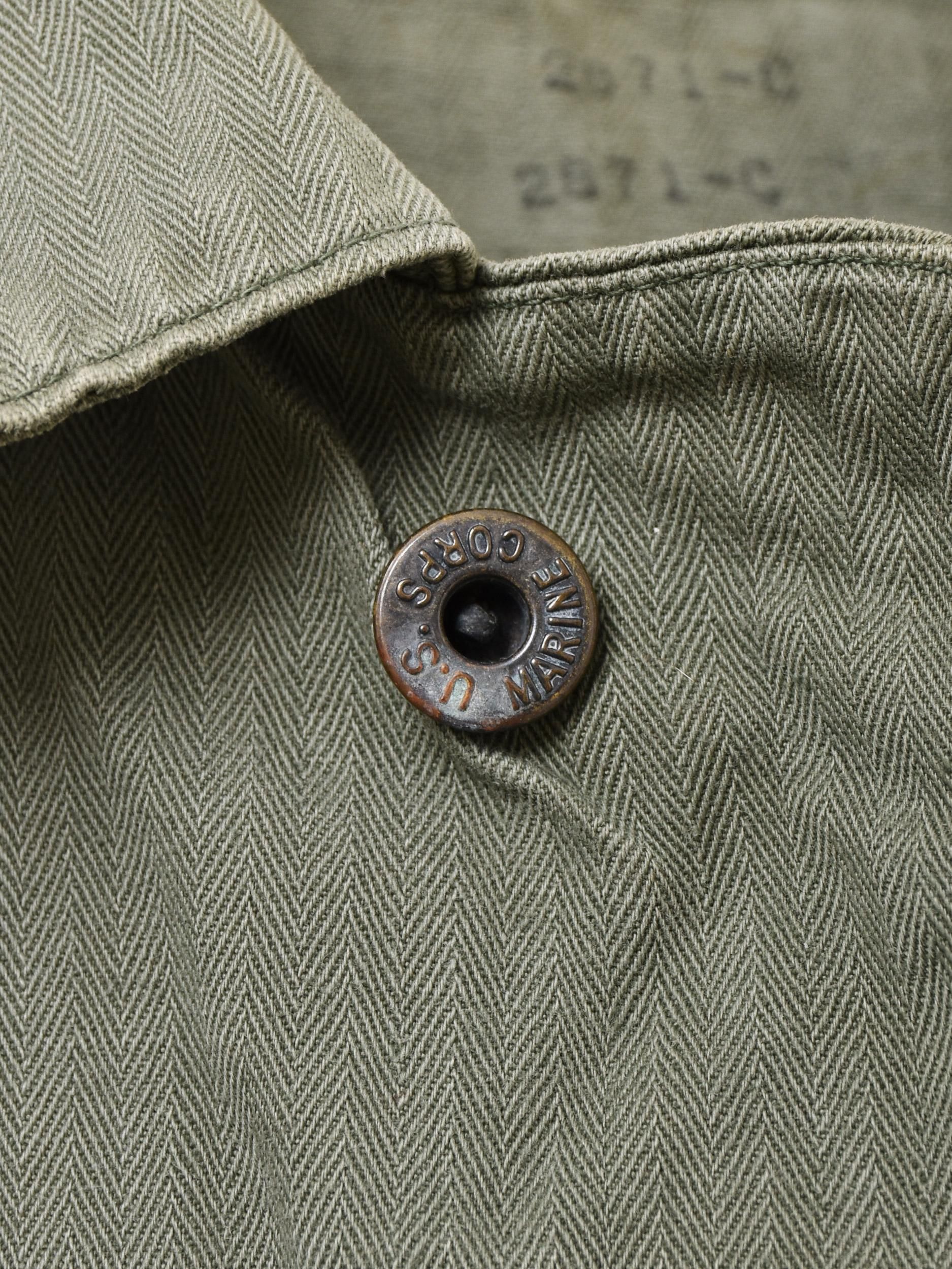 40's USMC P-47 HBT Jacket | ミリタリージャケット - 古着屋 40's USMC P-47 HBT Jacket | ミリタリージャケット - 古着屋