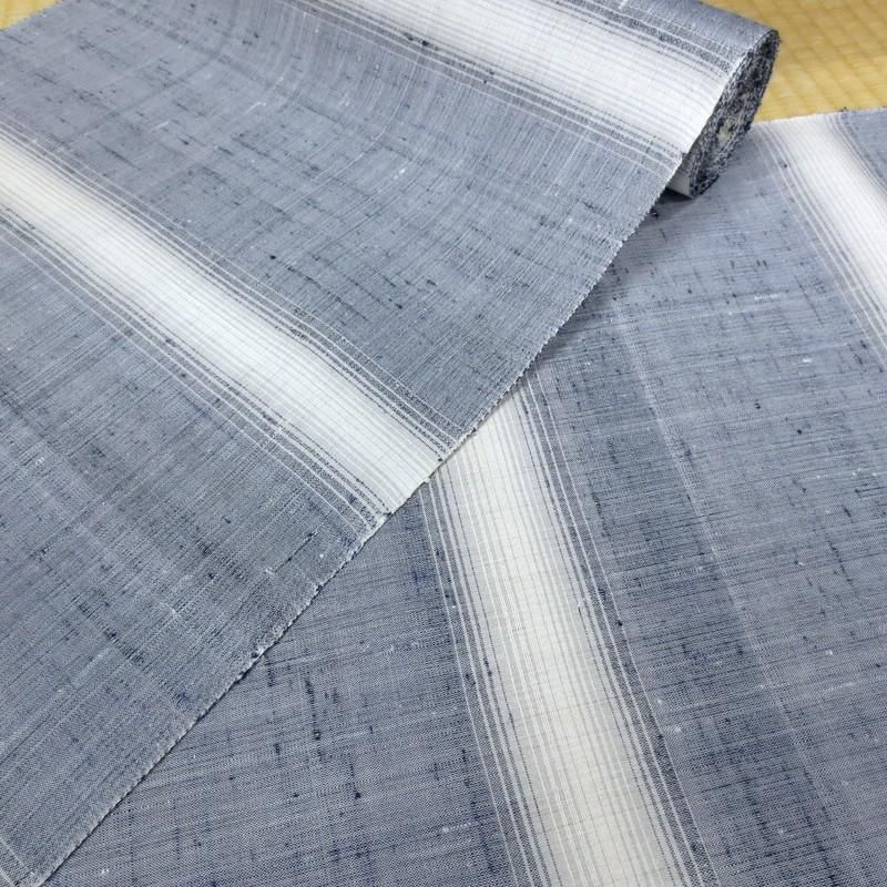 小千谷紬(座繰り紬) ボカシ柄 1ピッチ - 廣田紬(京都の呉服 小千谷紬(座繰り紬) ボカシ柄 1ピッチ - 廣田紬(京都の呉服