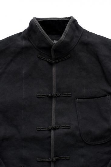 Porter Classic - PC7 CANVAS CHINISE JACKET - BLACK ポーター Porter Classic - PC7 CANVAS CHINISE JACKET - BLACK ポーター