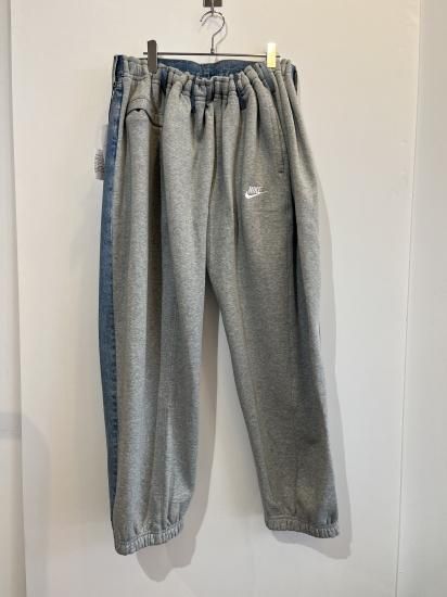 BLESS ブレス OverJoggingJeans ドッキング 貯まり パンツ S BLESS ブレス OverJoggingJeans ドッキング 貯まり パンツ S