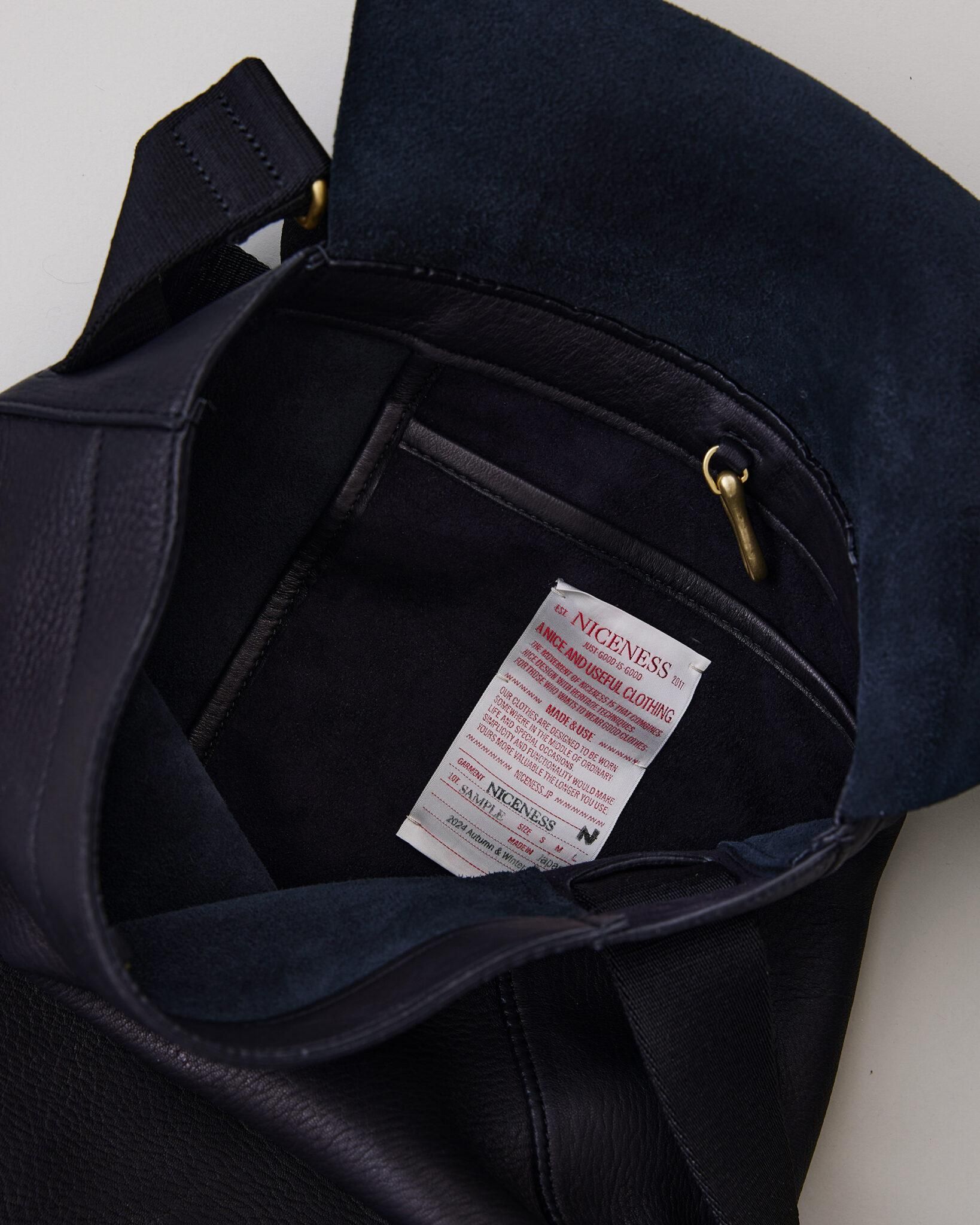 NICENESS 24AW D.MARTY ショルダーバック ディアレザー NICENESS 24AW D.MARTY ショルダーバック ディアレザー