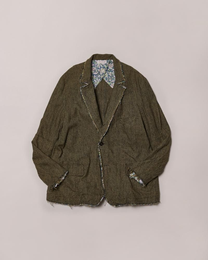 NICENESS PAM ツイステッドシルク ジャケット(OLIVE) NICENESS PAM ツイステッドシルク ジャケット(OLIVE)