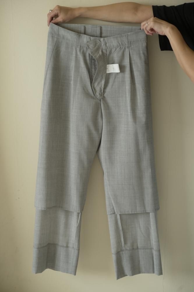 MAATEE&SONS H WOOL 無双TROUSER LTGRAY MAATEE&SONS H WOOL 無双TROUSER LTGRAY