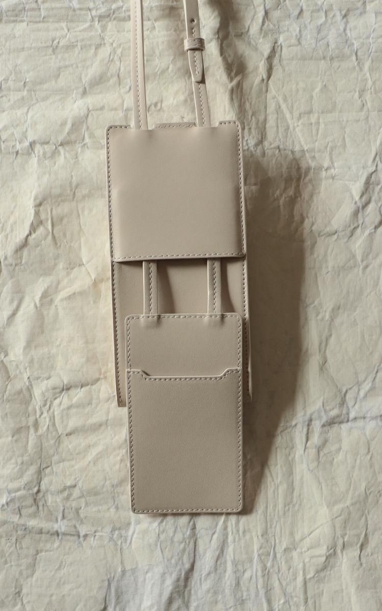 SAGAN Vienna 【MODULAR PHONE-CARD CASE / Oat Milk】 - faye SAGAN Vienna 【MODULAR PHONE-CARD CASE / Oat Milk】 - faye