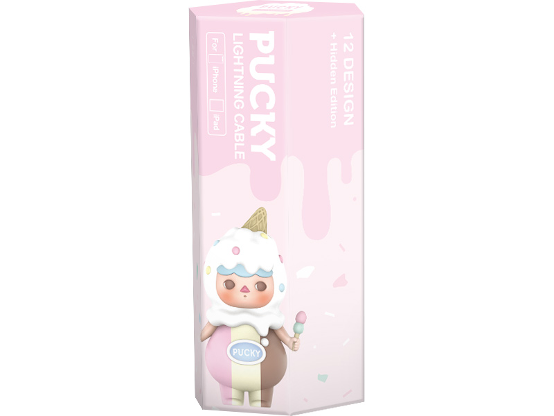 PUCKY ライトニングケーブル アップル端末用【ピース】 - POP PUCKY ライトニングケーブル アップル端末用【ピース】 - POP