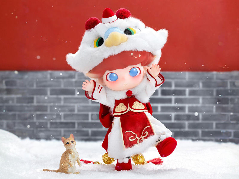 DIMOO Auspicious Lion 1/8 アクションフィギュア - POP MART DIMOO Auspicious Lion 1/8 アクションフィギュア - POP MART