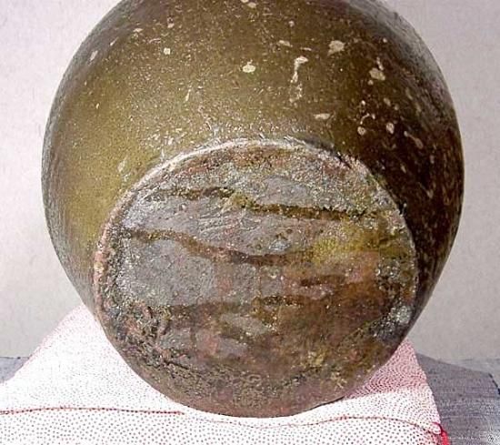 丹波焼 古丹波 灰釉窯変壺 江戸時代前期 鑑定済 箱合 保証 丹波焼 古丹波 灰釉窯変壺 江戸時代前期 鑑定済 箱合 保証