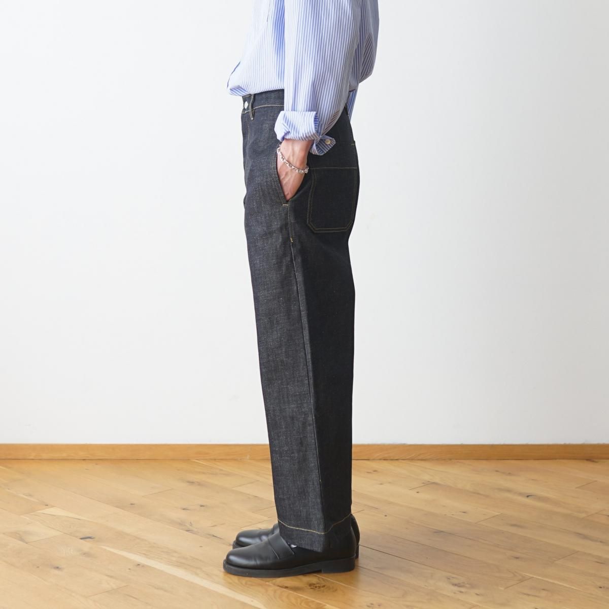 STUDIO NICHOLSON / スタジオニコルソン】 SELVEDGE DENIM SUEDE STUDIO NICHOLSON / スタジオニコルソン】 SELVEDGE DENIM SUEDE
