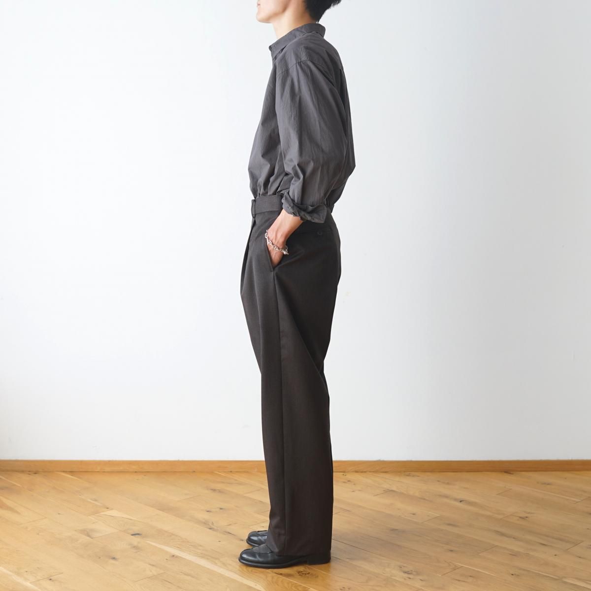 The CLASIK / ザ クラシック】 1 PLEATS TROUSER - BROWN The CLASIK / ザ クラシック】 1 PLEATS TROUSER - BROWN
