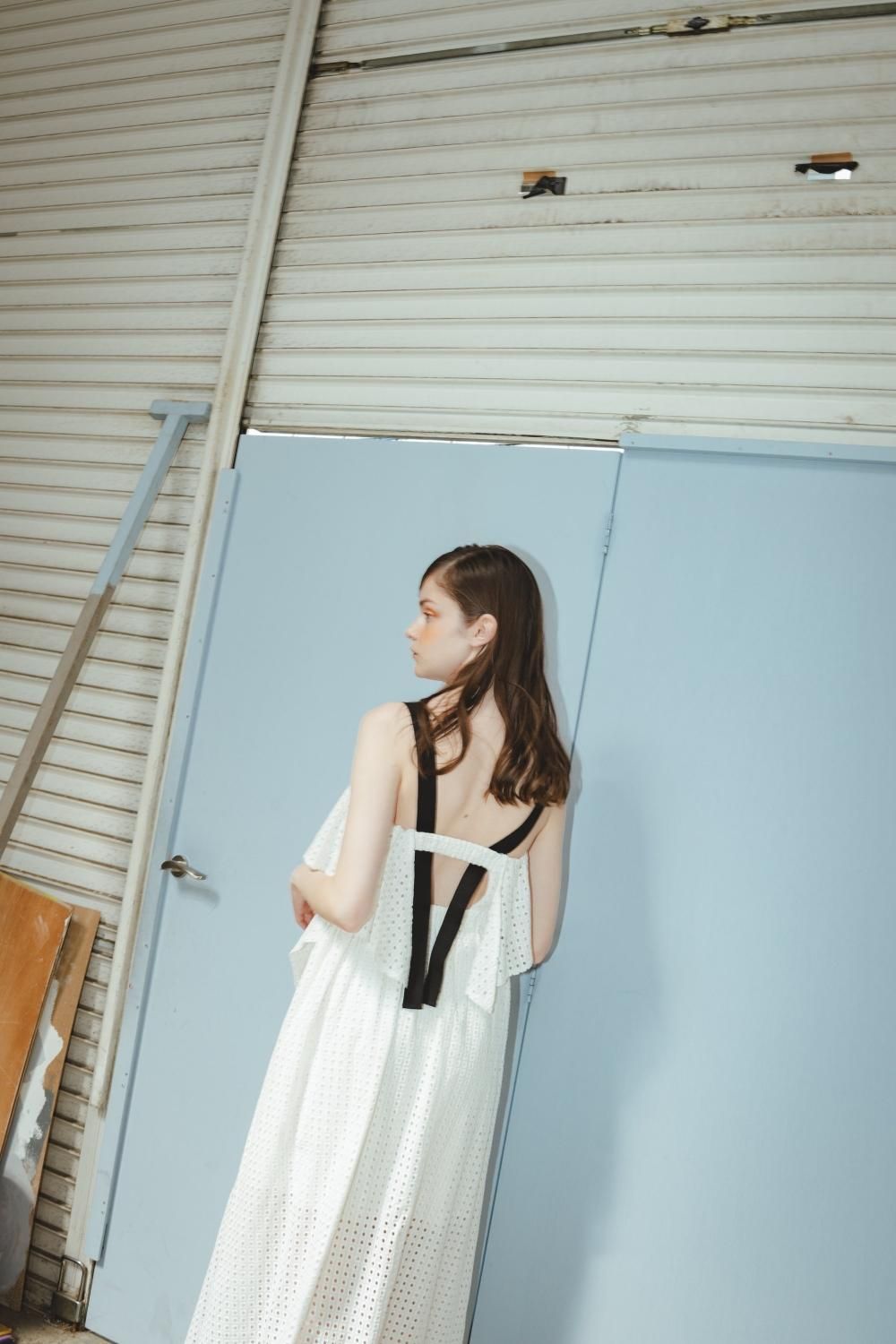 カットワークレースワンピース(WHITE) - PINUE カットワークレースワンピース(WHITE) - PINUE