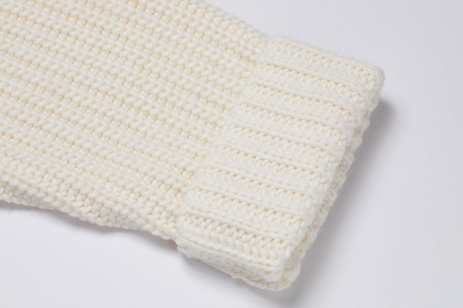 ワッフルニットトップス(WHITE) - PINUE ワッフルニットトップス(WHITE) - PINUE
