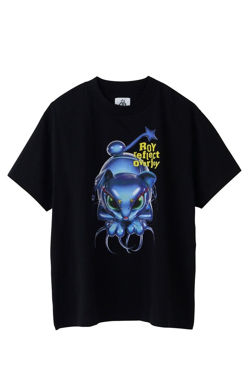 プリントモックネックTシャツ - ROY reflect overjoy プリントモックネックTシャツ - ROY reflect overjoy