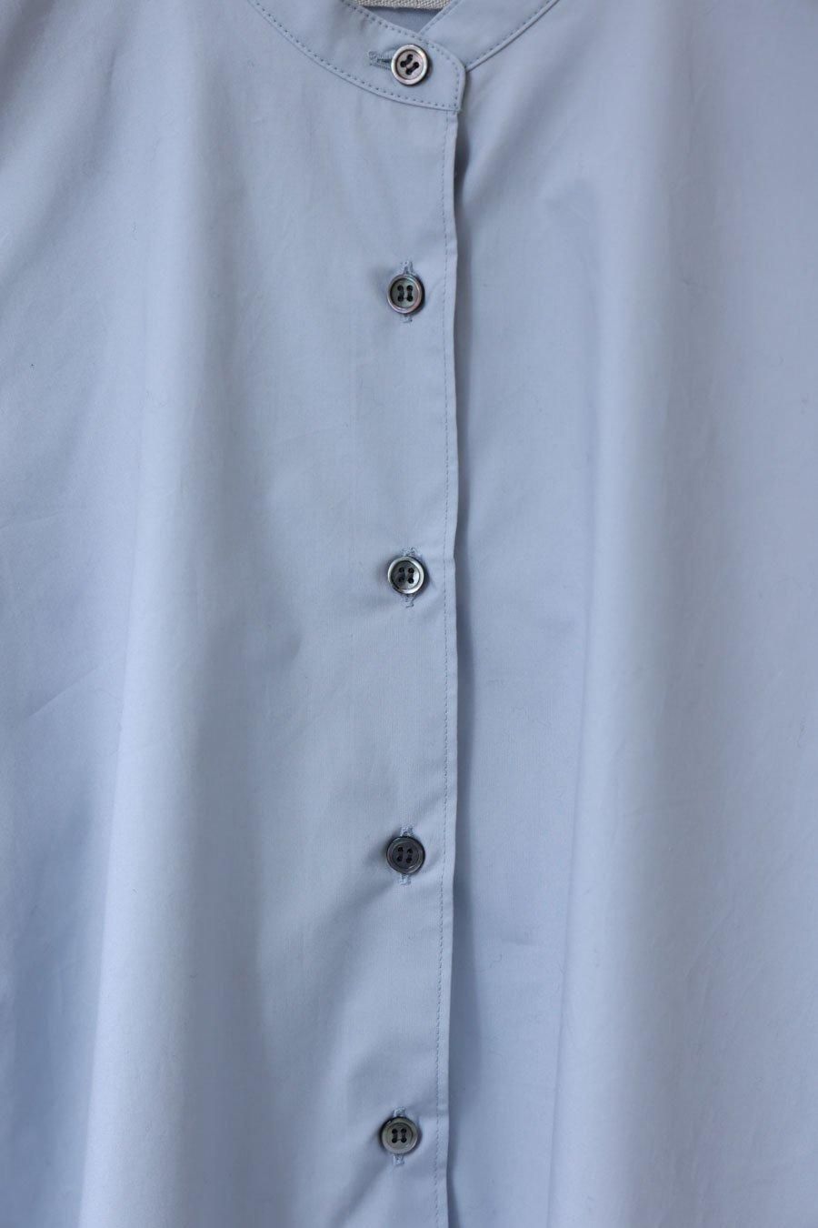 A line band collar shirt - MidiUmi(ミディウミ)|OFFICIAL A line band collar shirt - MidiUmi(ミディウミ)|OFFICIAL