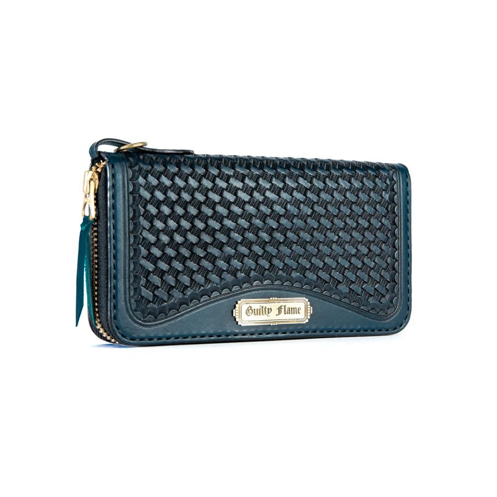 GF-LZIP1 ROUND ZIP BASKET LONG WALLET (PLATE TYPE) - Guilty GF-LZIP1 ROUND ZIP BASKET LONG WALLET (PLATE TYPE) - Guilty