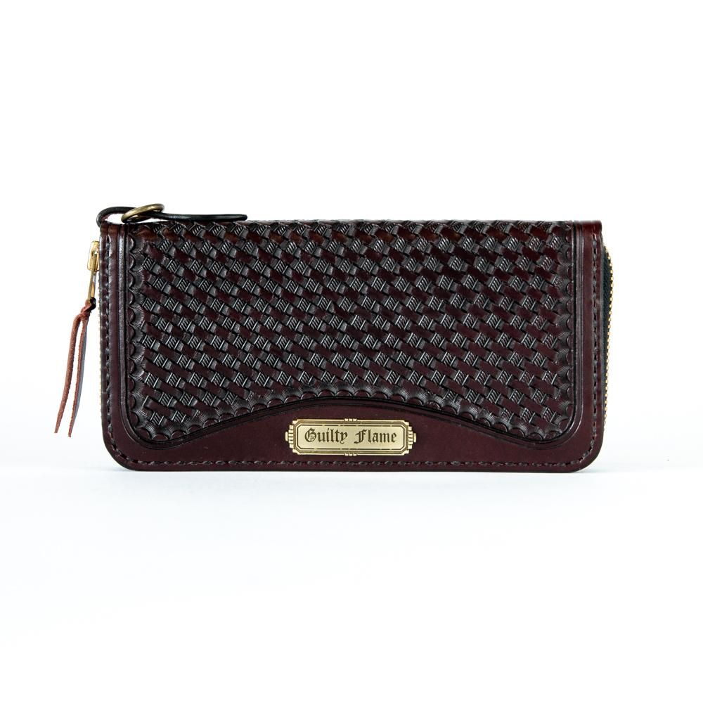 GF-LZIP1 ROUND ZIP BASKET LONG WALLET (PLATE TYPE) - Guilty GF-LZIP1 ROUND ZIP BASKET LONG WALLET (PLATE TYPE) - Guilty