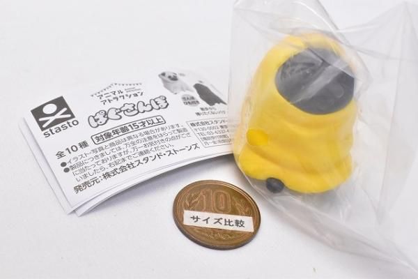 アニマルアトラクション ぱぐさんぽ [8.タオルに巻かれるパグ(黒 アニマルアトラクション ぱぐさんぽ [8.タオルに巻かれるパグ(黒