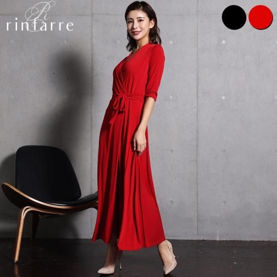 韓国製 | rinfarre | シンプル 無地 Aライン カシュクール 五分 韓国製 | rinfarre | シンプル 無地 Aライン カシュクール 五分