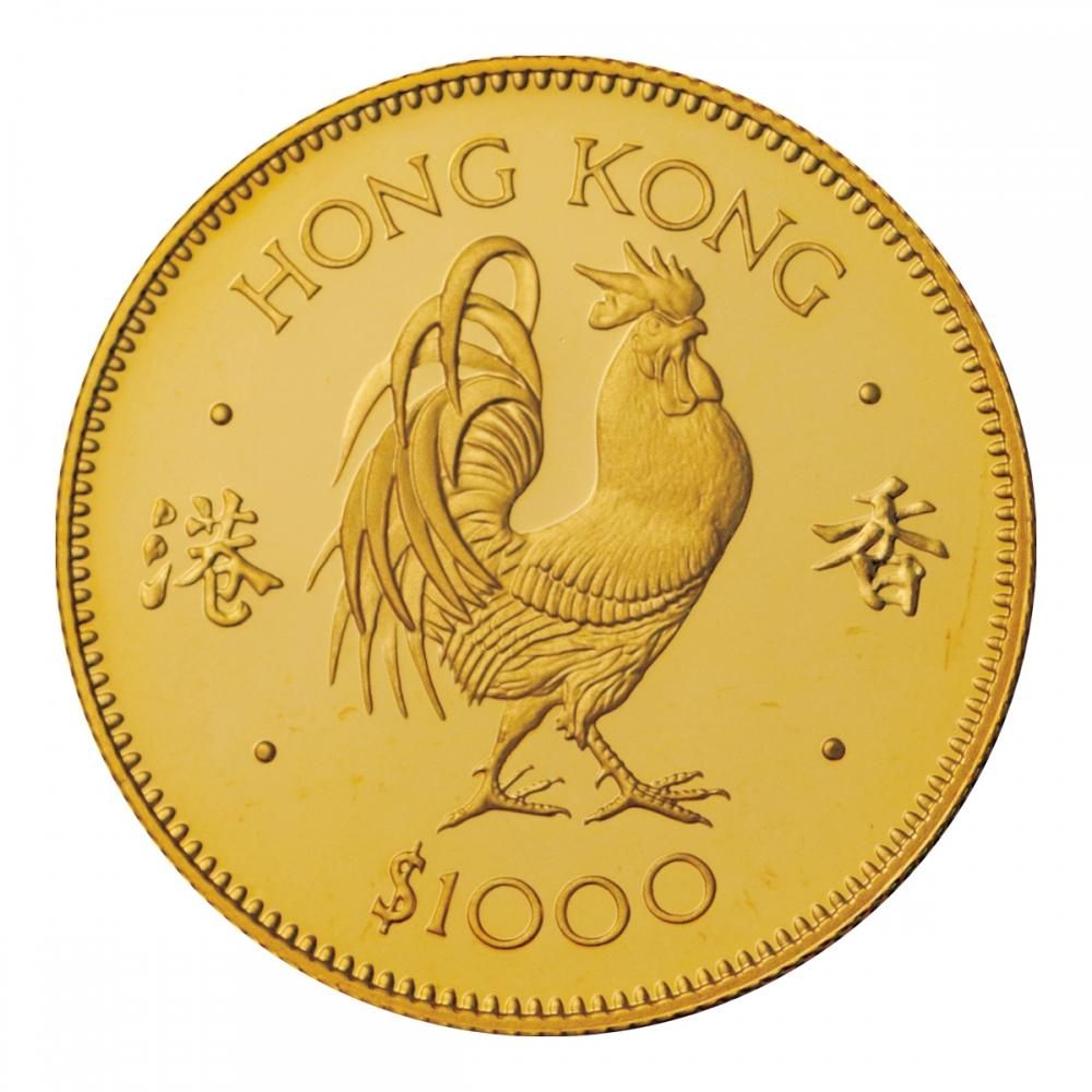 香港 1981年 1000ドル プルーフ金貨 鶏 - セキグチは1964年創業 香港 1981年 1000ドル プルーフ金貨 鶏 - セキグチは1964年創業