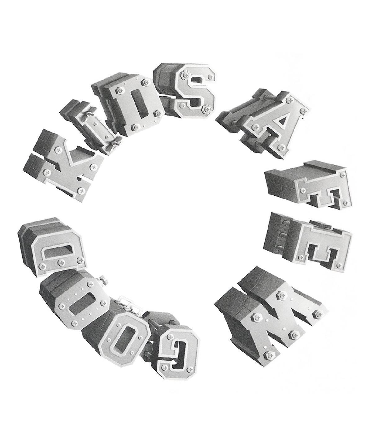 A FEW GOOD KIDS (AFGK) Metal Logo Tee WHITE A FEW GOOD KIDS (AFGK) Metal Logo Tee WHITE