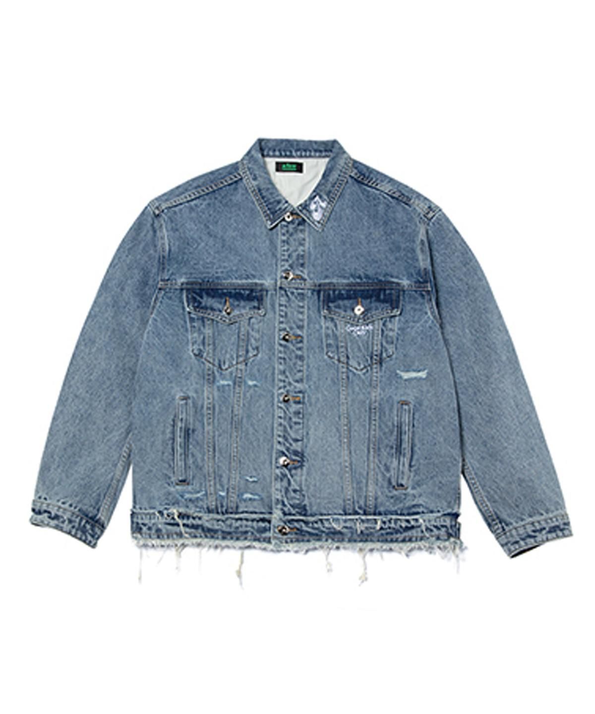 A FEW GOOD KIDS (AFGK) DENIM LOGO JACKET BLUE A FEW GOOD KIDS (AFGK) DENIM LOGO JACKET BLUE